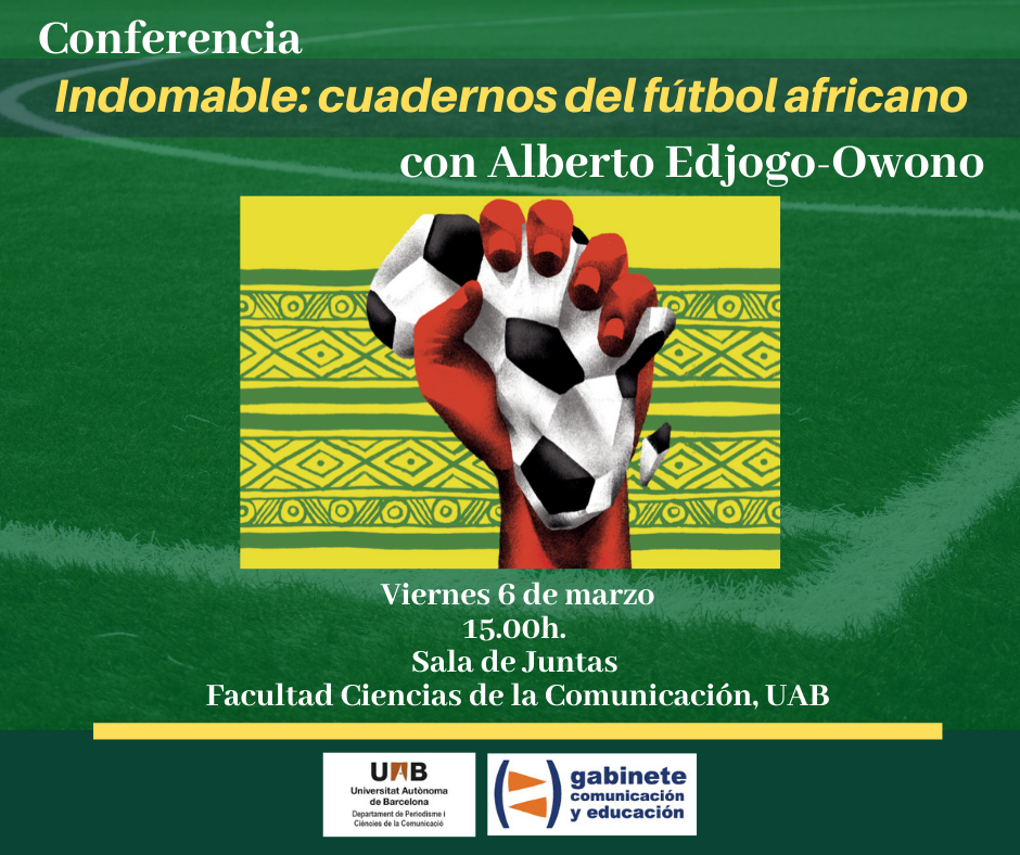 Alberto Edjogo-Owono presenta en la UAB su libro "Indomable: Cuadernos ...