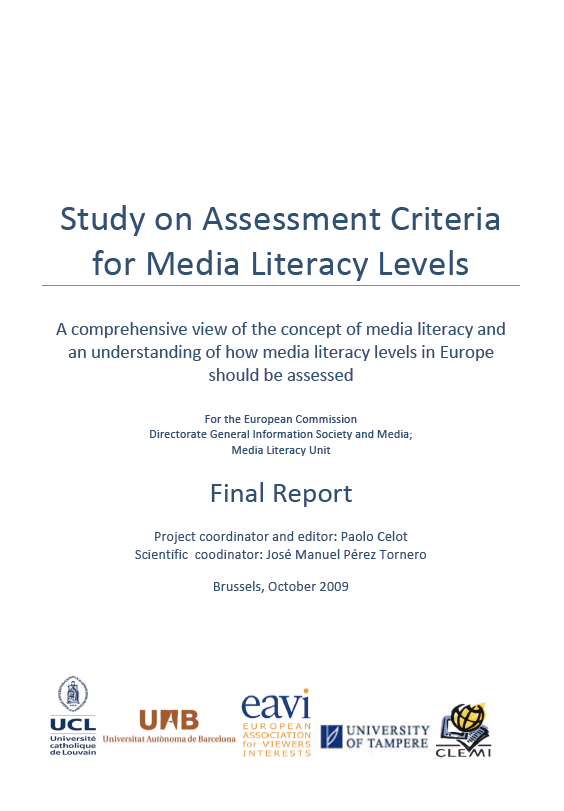 Study on Assessment Criteria for Media Literacy Levels in Europe ...
